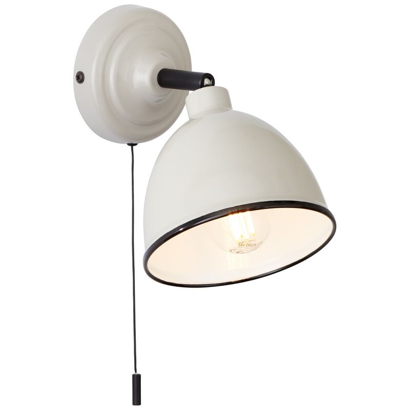 Classic wall spotlight grey, Anouk, with pull switch | Lampgiant