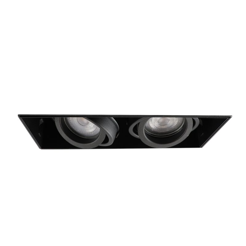 Modern trimless recessed downlight black, Joost | Lampgiant