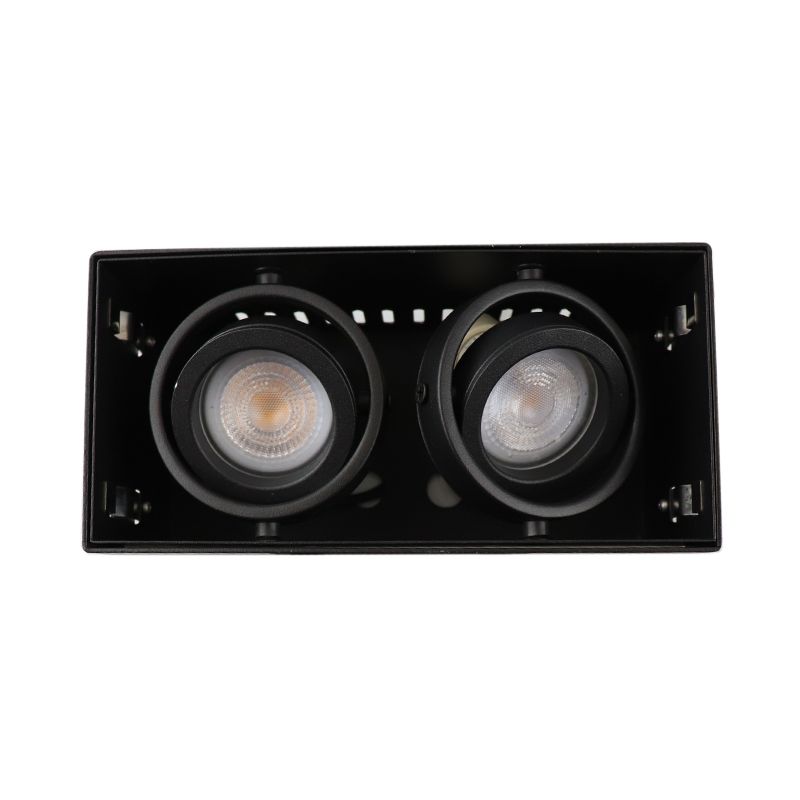 Modern trimless recessed downlight black, Joost | Lampgiant
