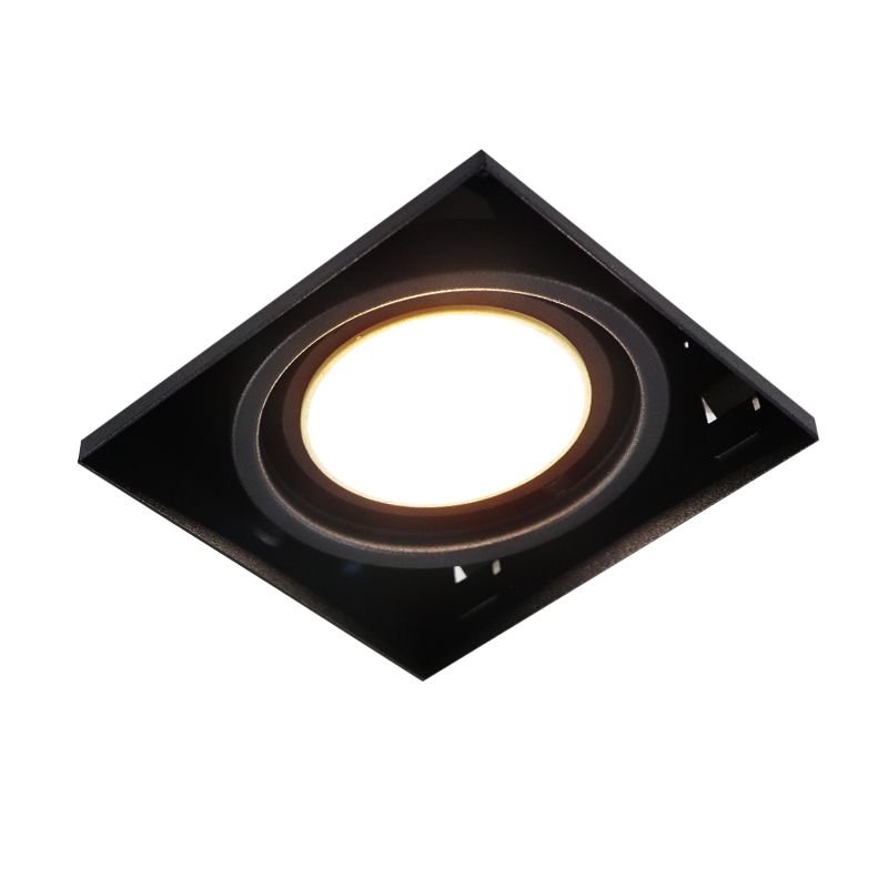 Modern trimless recessed downlight black, Joost | Lampgiant