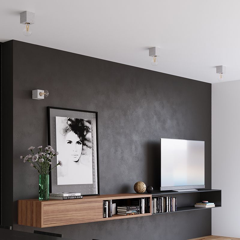 Concrete surface mounted downlight grey, Anniko | Lampgiant