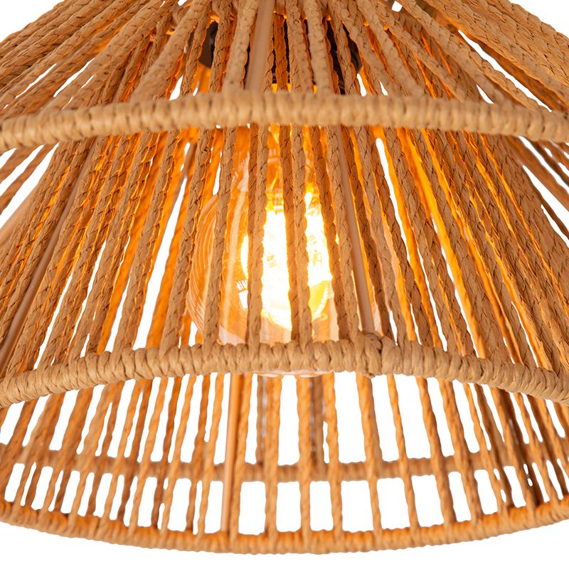 Rattan ceiling light brown, Tasman | Lampgiant