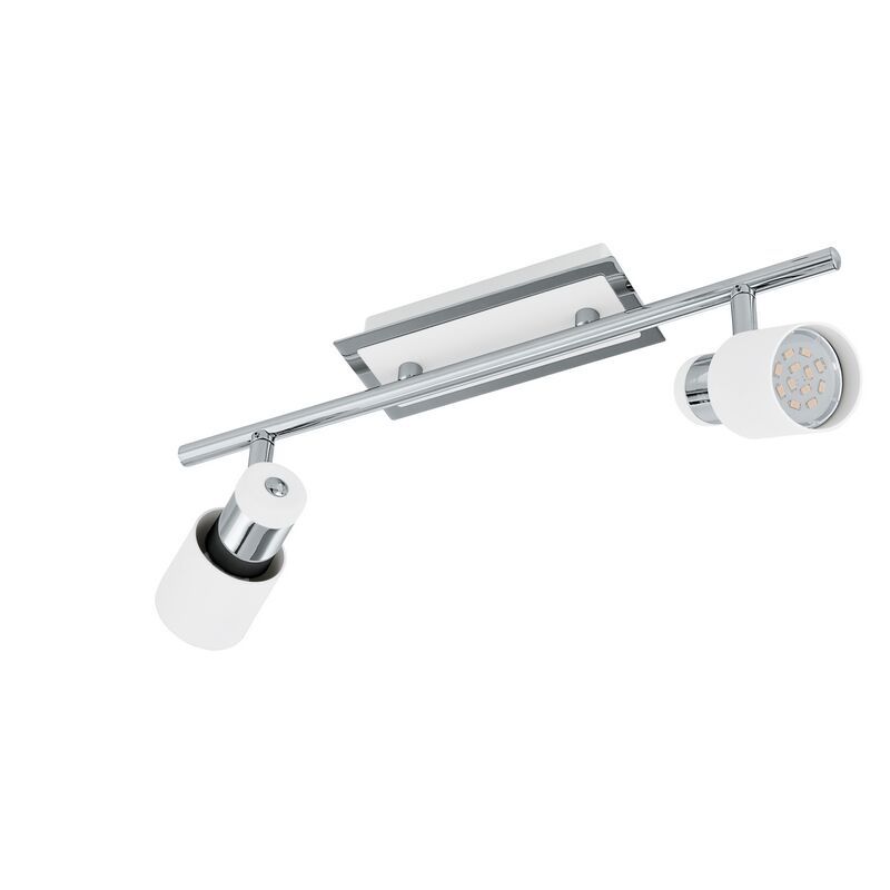 Chrome retro ceiling spotlight steel, Nicolas | Lampgiant