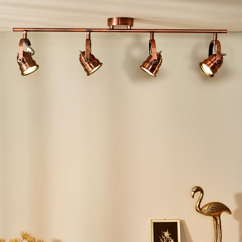 Copper ceiling spotlight rustic, Cigal | Lampgiant