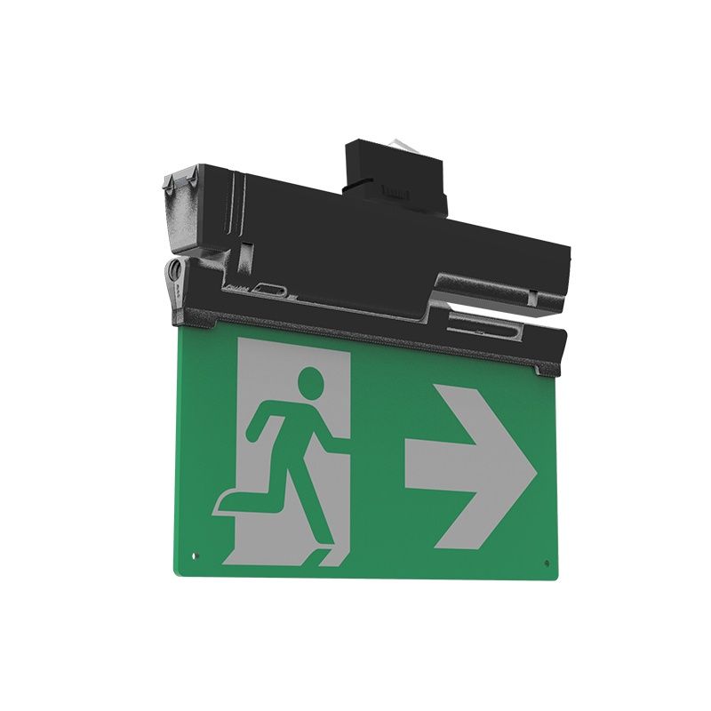 Black 3-phase emergency lighting, Toke, Pro | Lampgiant