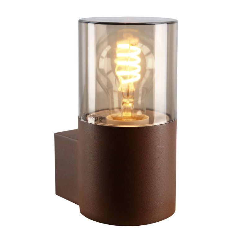 Modern outdoor light rust coloured, Sanel, IP44 | Lampgiant