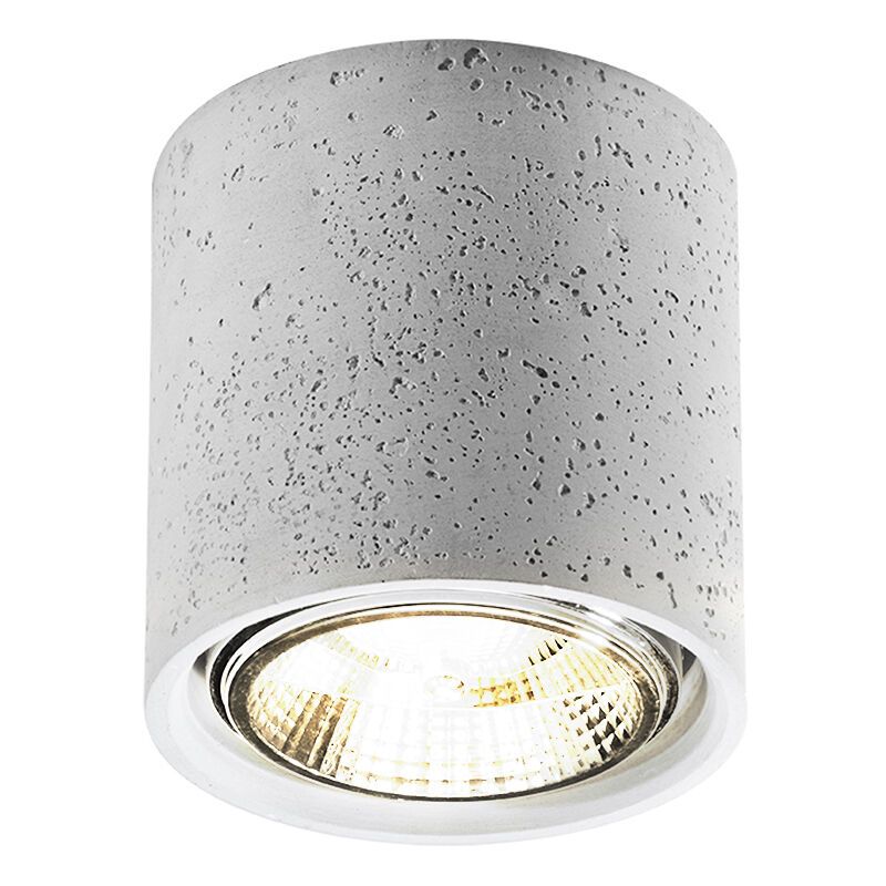 Concrete surface mounted downlight grey, Ewald | Lampgiant