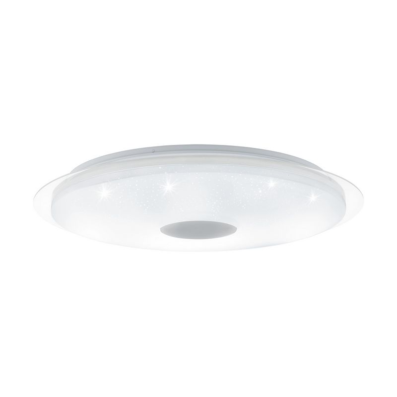 Transparent flush ceiling light plastic, Dunya, 40W, adjustable light ...