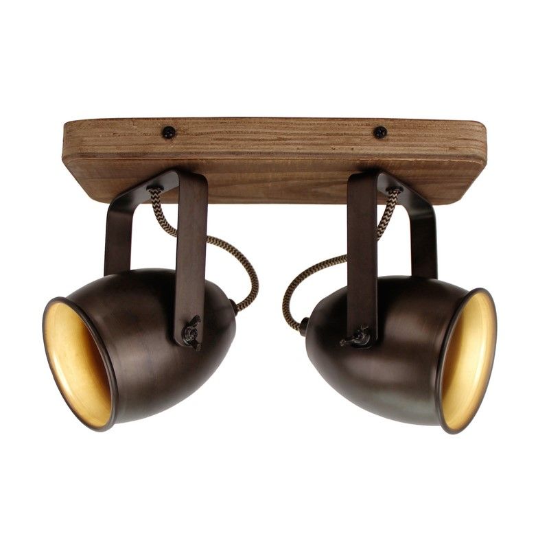 Vintage ceiling spotlight black, Chanice | Lampgiant