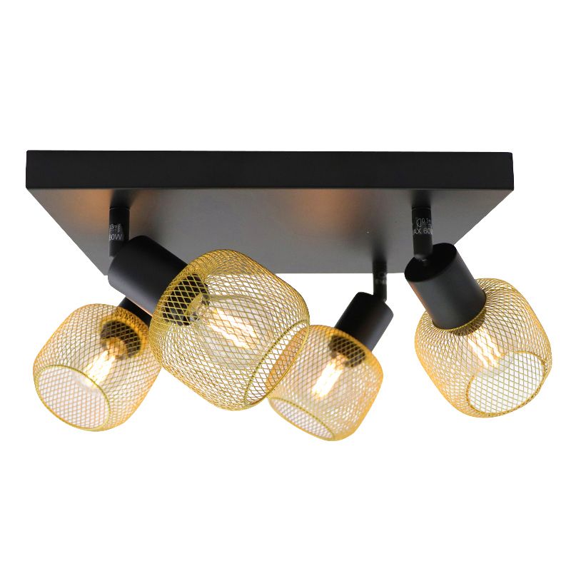 Industrial ceiling spotlight gold, Emado | Lampgiant